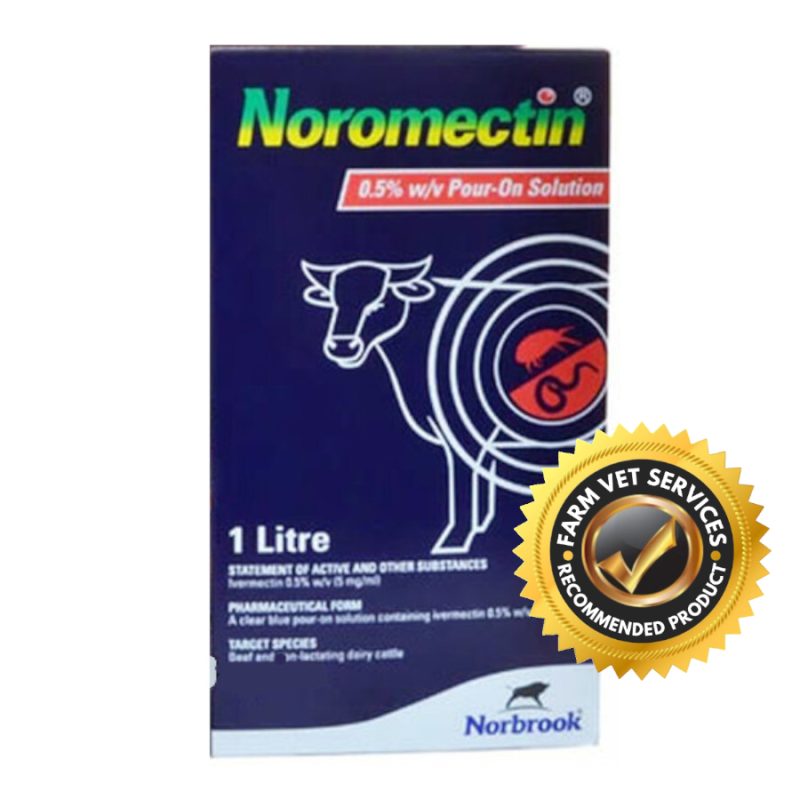 Noromectin cattle pour on 1L - Farm Vet Services